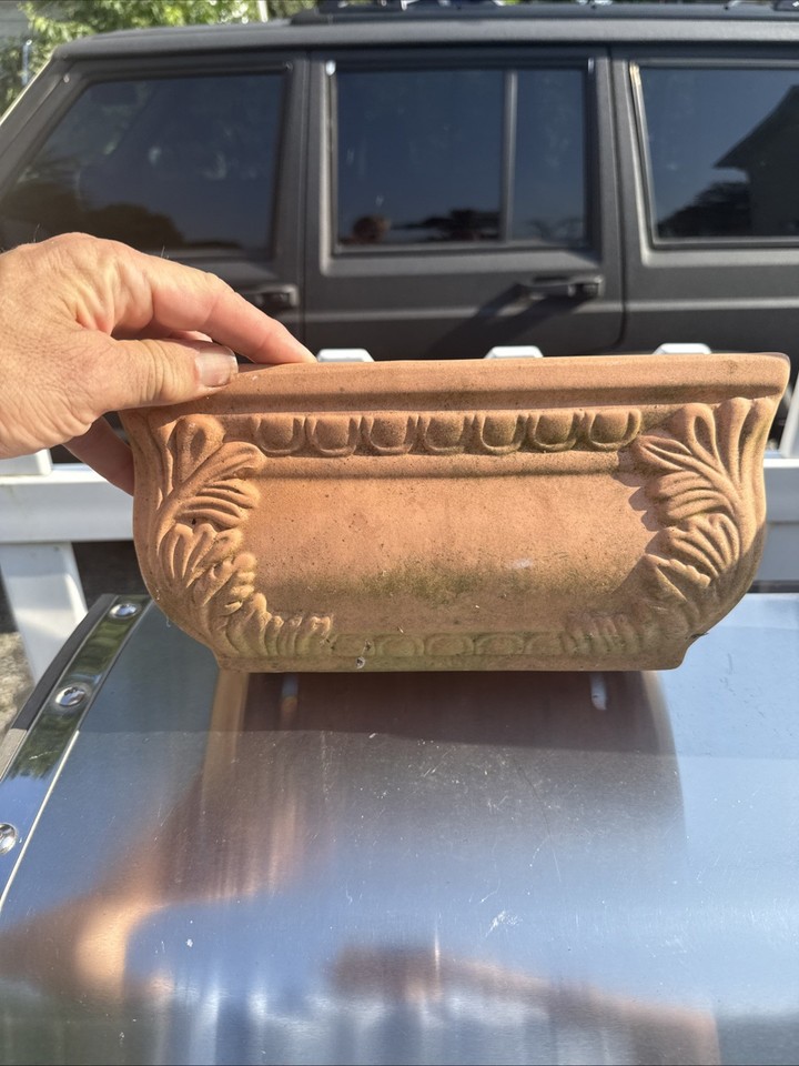 Vintage Italian Italy Terra Cotta Terracotta Rectangular Window Planter ...