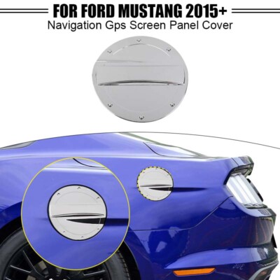 Chrome ABS Filler Door Fuel Tank Cap Gas Box Cover Bezel For Ford ...
