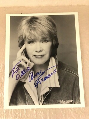 ANNE FRANCIS SIGNED AUTOGRAPH ON BLACK & WHITE PUBLICITY PHOTO | eBay