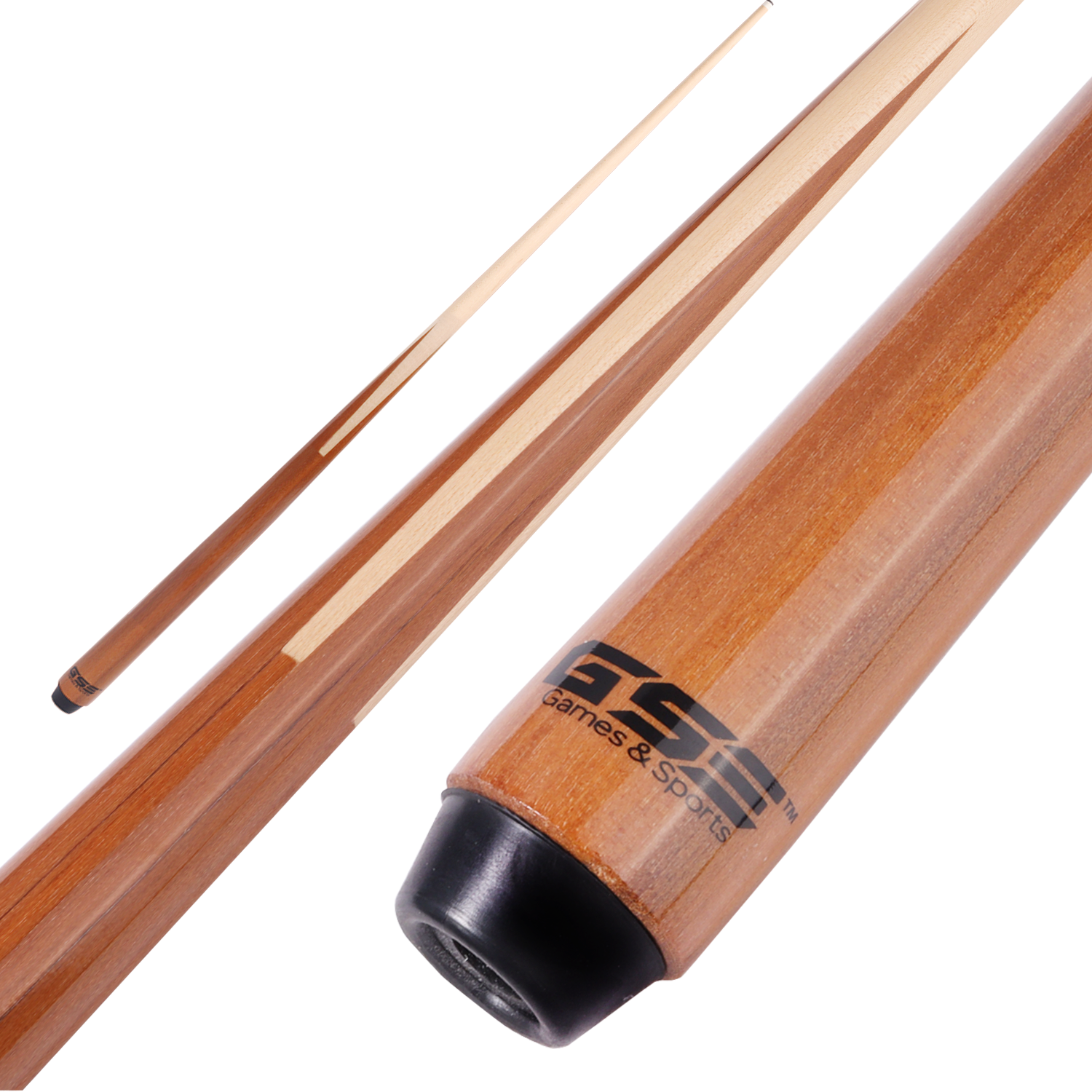 1-Piece 58" Canadian Maple Billiard Pool Cue Stick for Commercial Pub ...