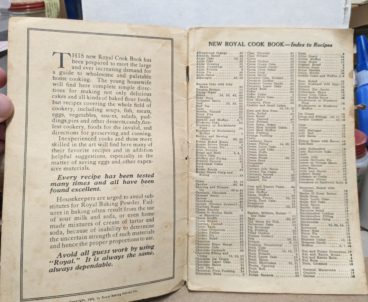1922 New Royal Cookbook Recipes Royal Baking Powder Co. New York | eBay