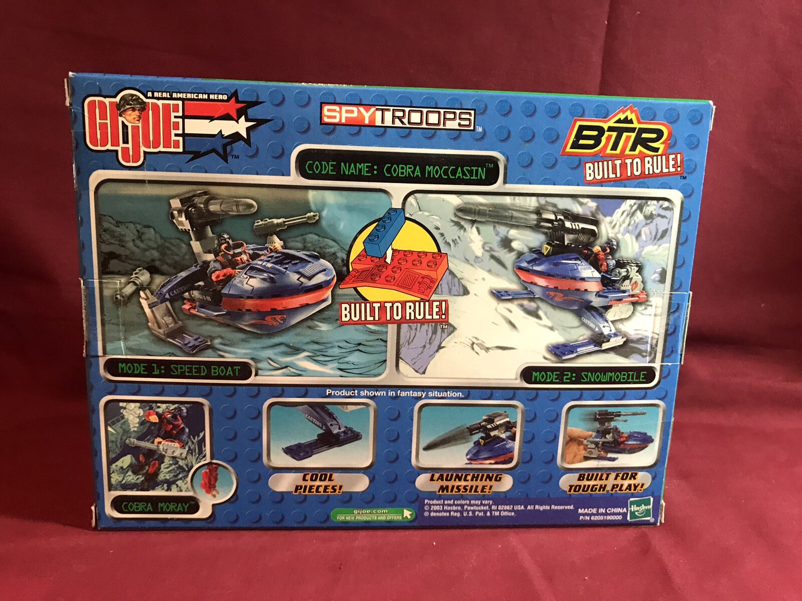 GI Joe BTR Built To Rule 6501 Cobra Moccasin w/Cobra Moray 2003 NIB | eBay