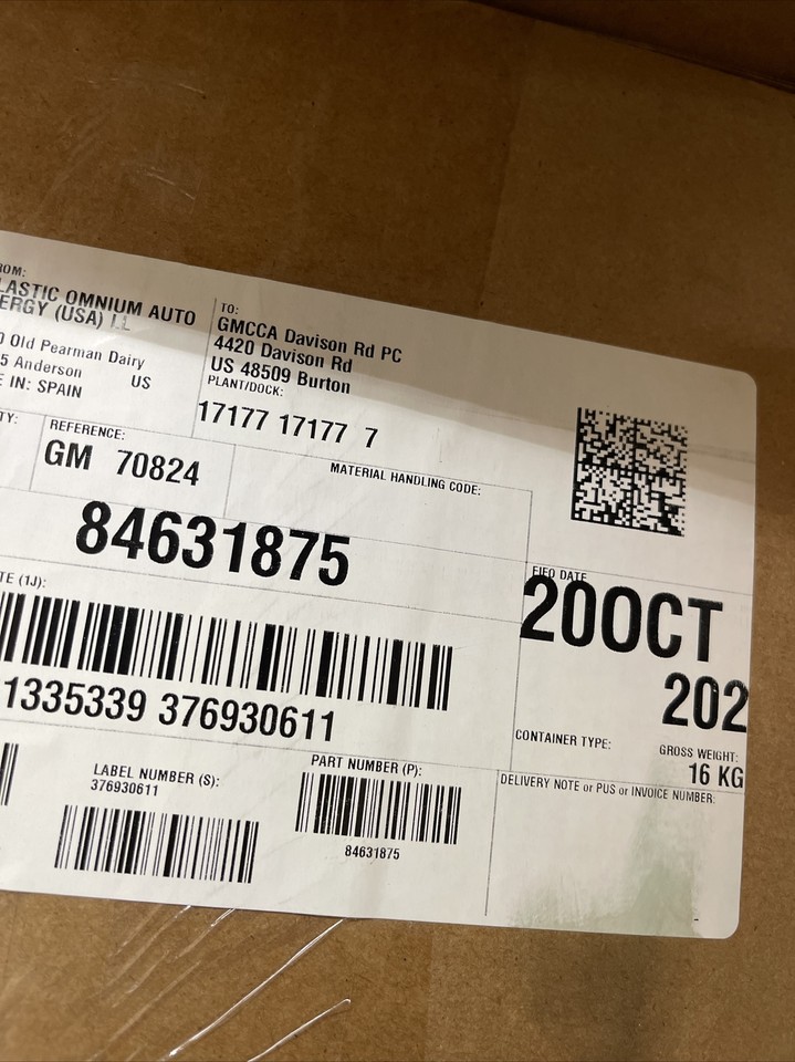 OEM GM 84631875 Reductant Control Module Fits 2017-2019 Silverado ...