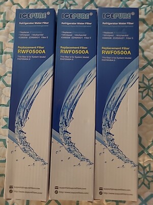 IcePure RWF0500A Refrigerator Water Filter replacement for 4396508/ 3 ...