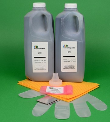 Lexmark T652 T652dn T652dtn T652n 2-Toner Refill Kit w/ Chips. 2000gr ...