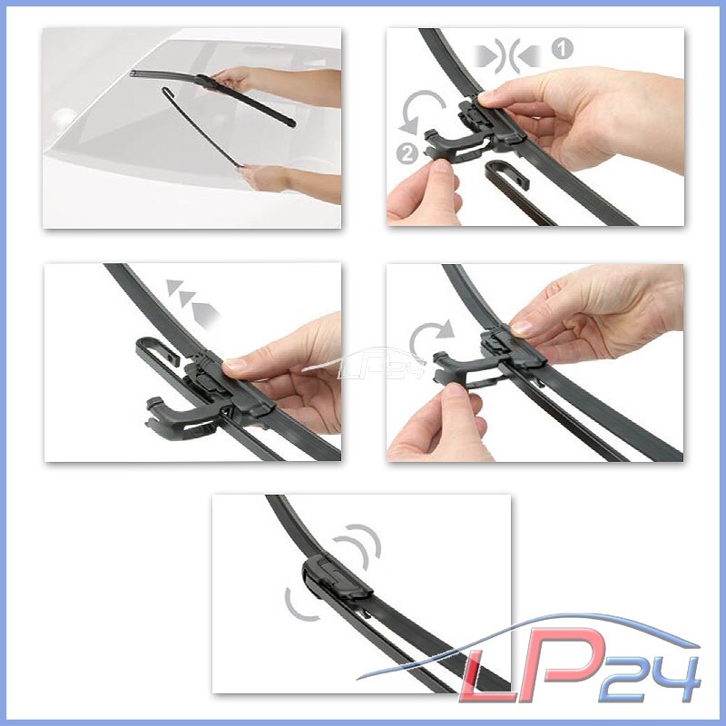 BOSCH AEROTWIN AR728S-H382 KIT JEU SET ESSUIE-GLACE VITRE BALAIS AVANT+ ...