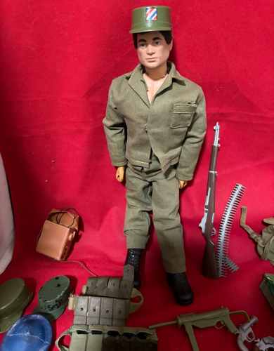 Vintage GI Joe Action Figure Scar Brown Hair 12" Guns, all acc. | eBay