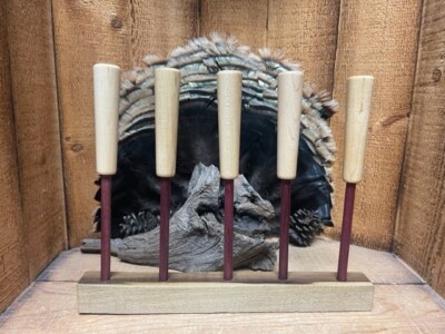 5- Pack Maple Top w/ Purpleheart Dowel Spray Finished Turkey Call ...
