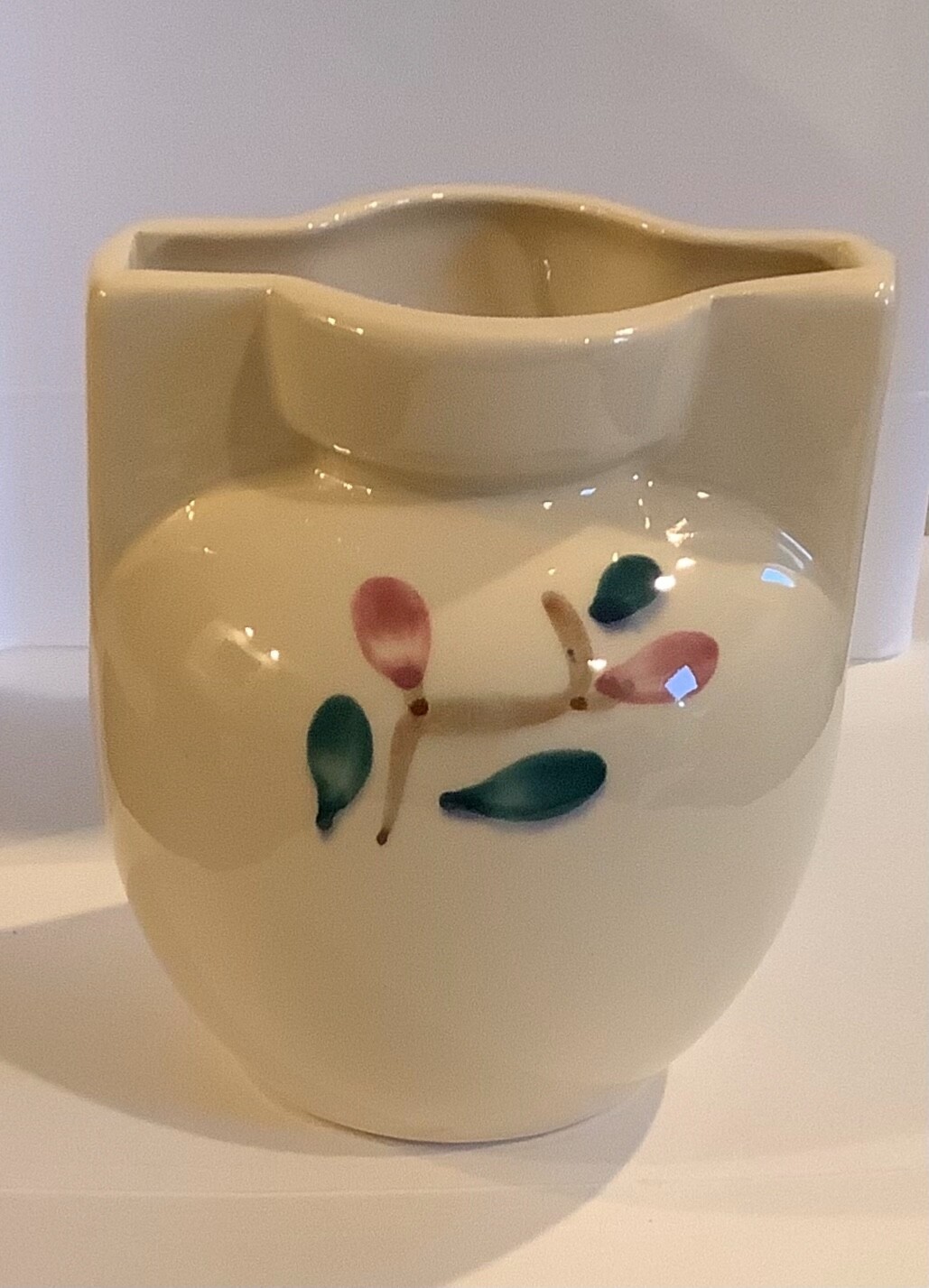 Vintage Purinton Vase hand painted Slip Ware 6 inches | eBay
