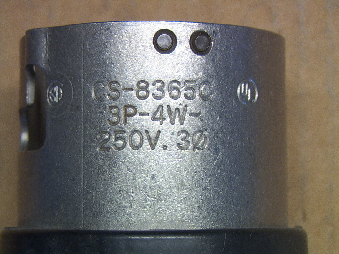 HUBBELL CS8365C AC PLUG CA STD 50a 3-PHASE-250V MALE | eBay