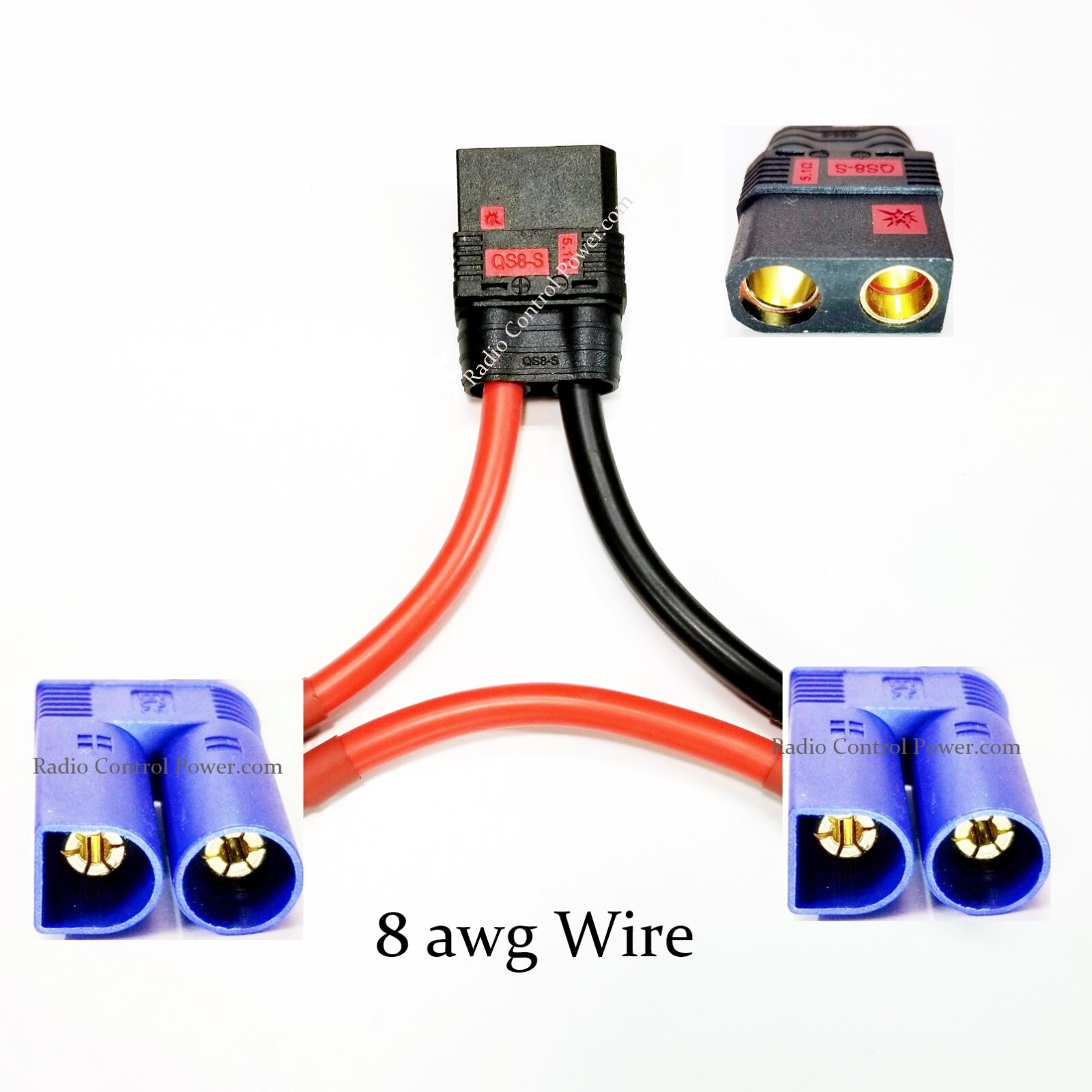 RCP-QS8 FEMALE TO EC5/IC5 MALE ANTI SPARK SERIES HARNESS 8/10 awg ...