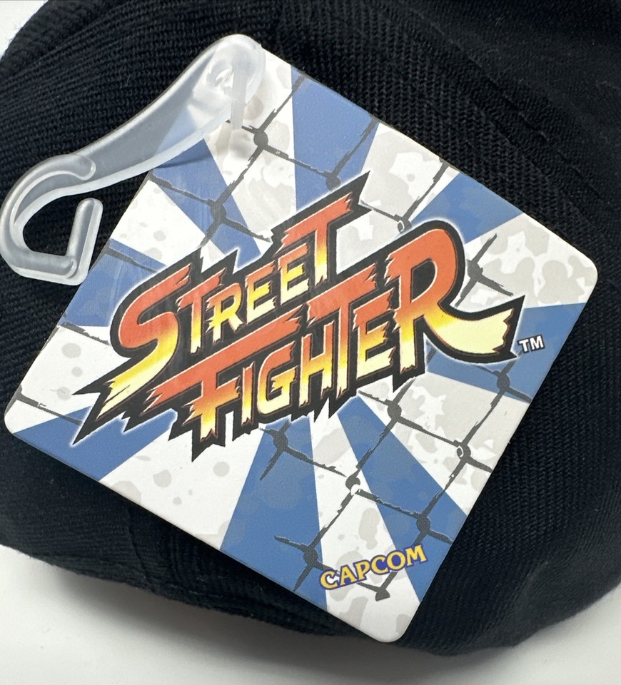 Street Fighter Ryu Hat SnapBack Black/Yellow - 90’s Video Game Retro ...