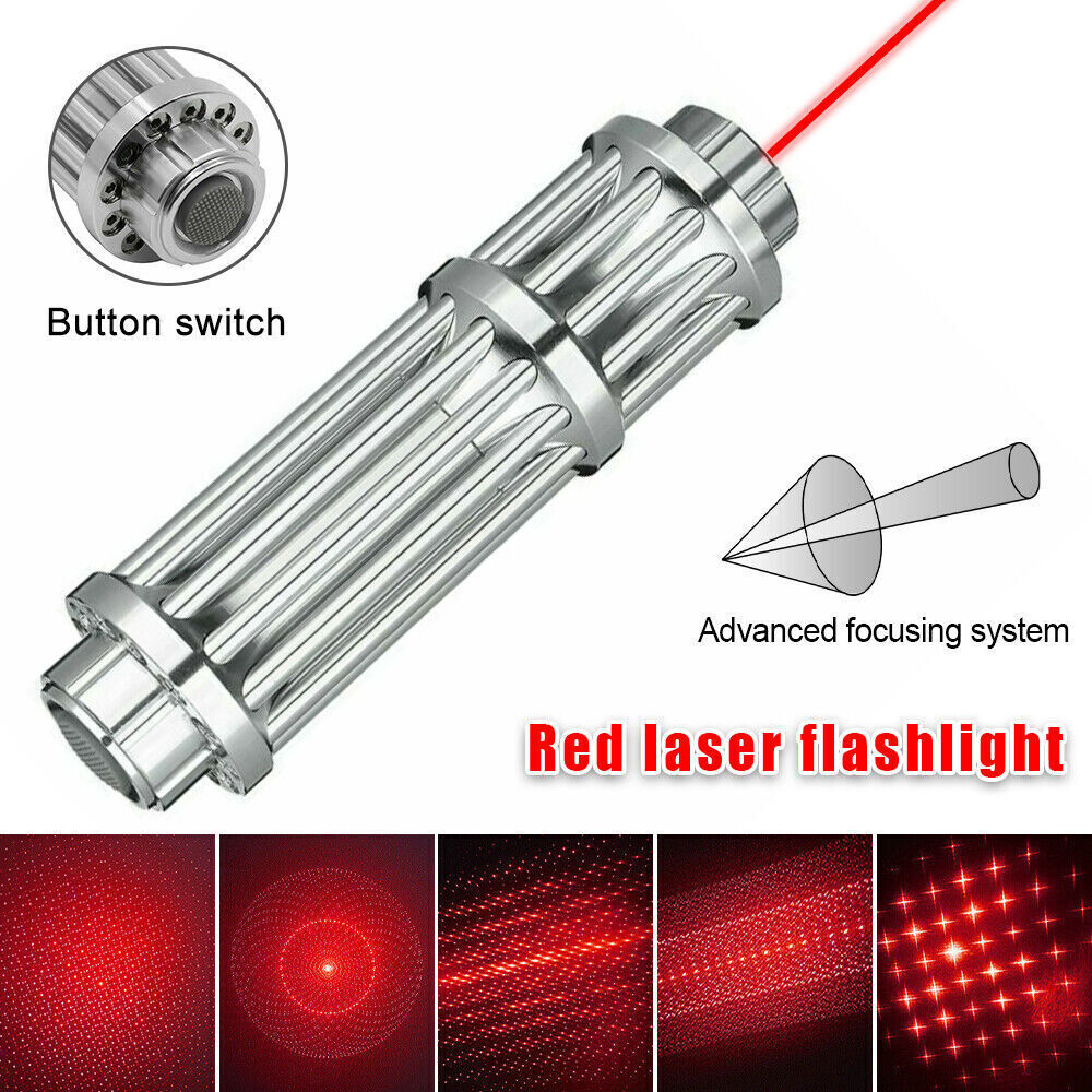 650NM Long Range Red Laser Pointer Adjustable Focus Beam Dot Light Kit ...