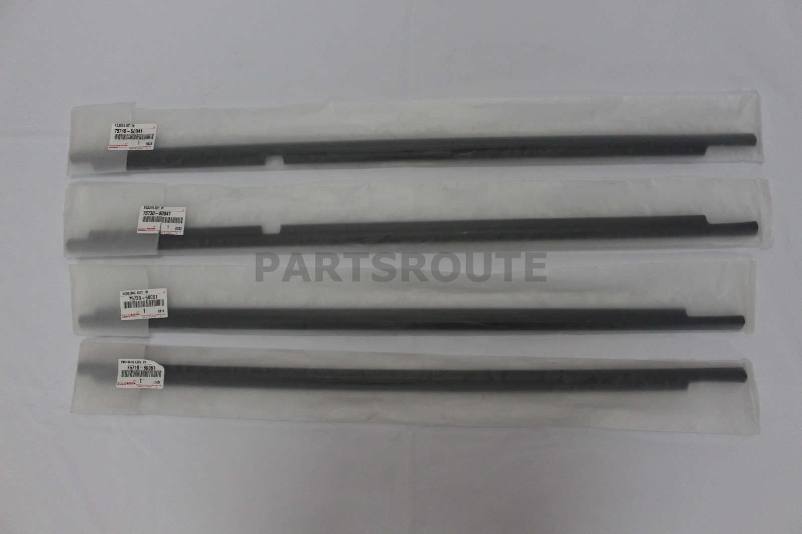Toyota Land Cruiser Lexus LX470 OEM Front Rear Door Belt Moulding Black ...