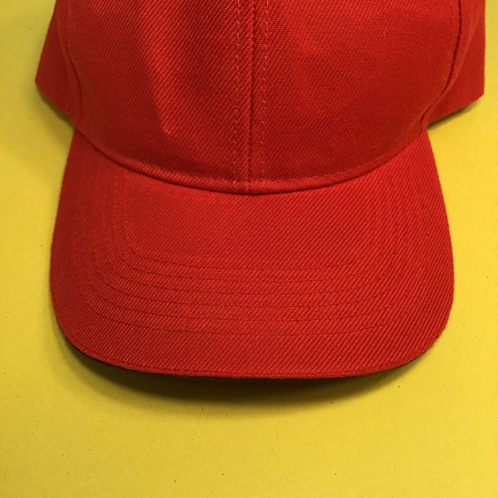 Plain Red Strapback Hat with Black Holes | eBay