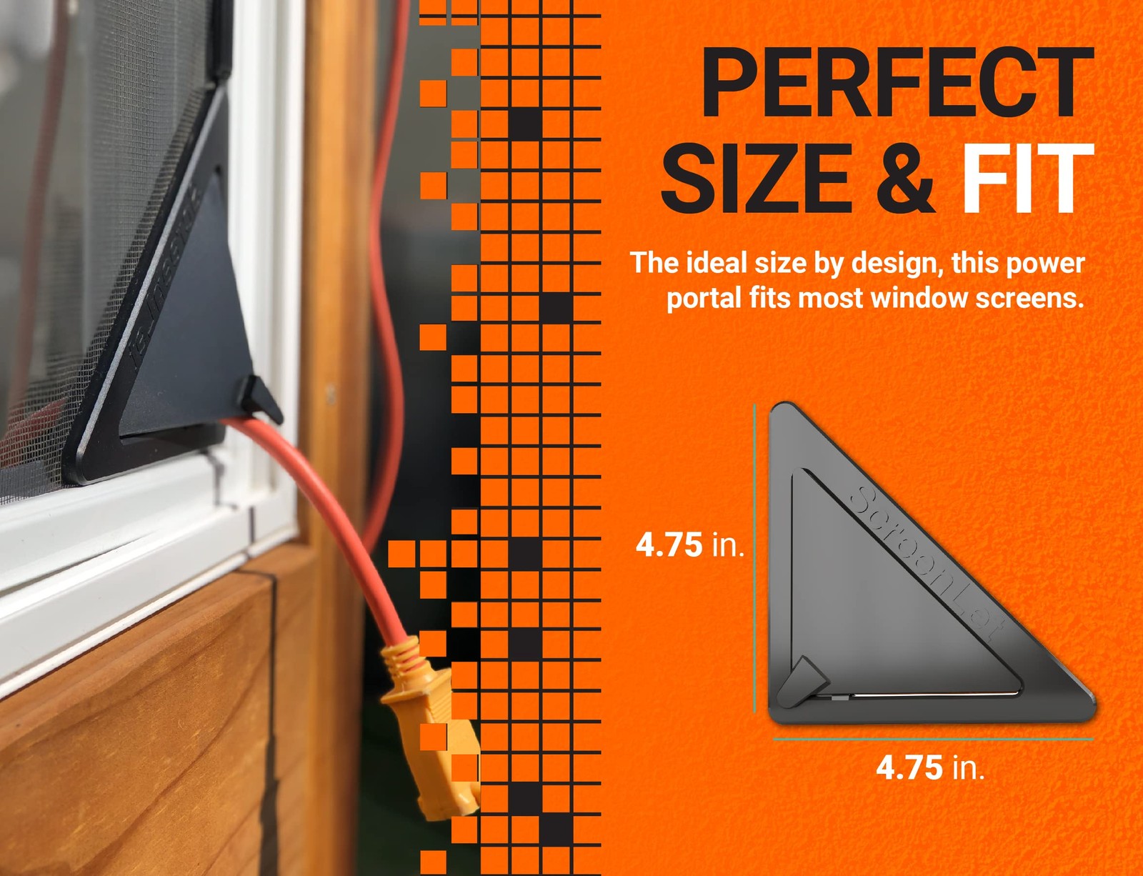 Window Screen Pass Through Attachment - Bring Inside Power Outside ...