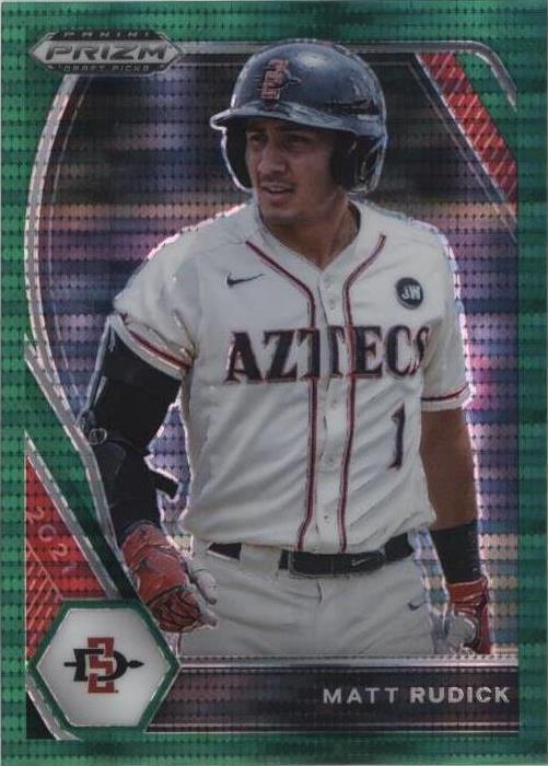 2021 Panini Prizm Draft Picks - Matthew Rudick #PDP216 Green Pulsar ...