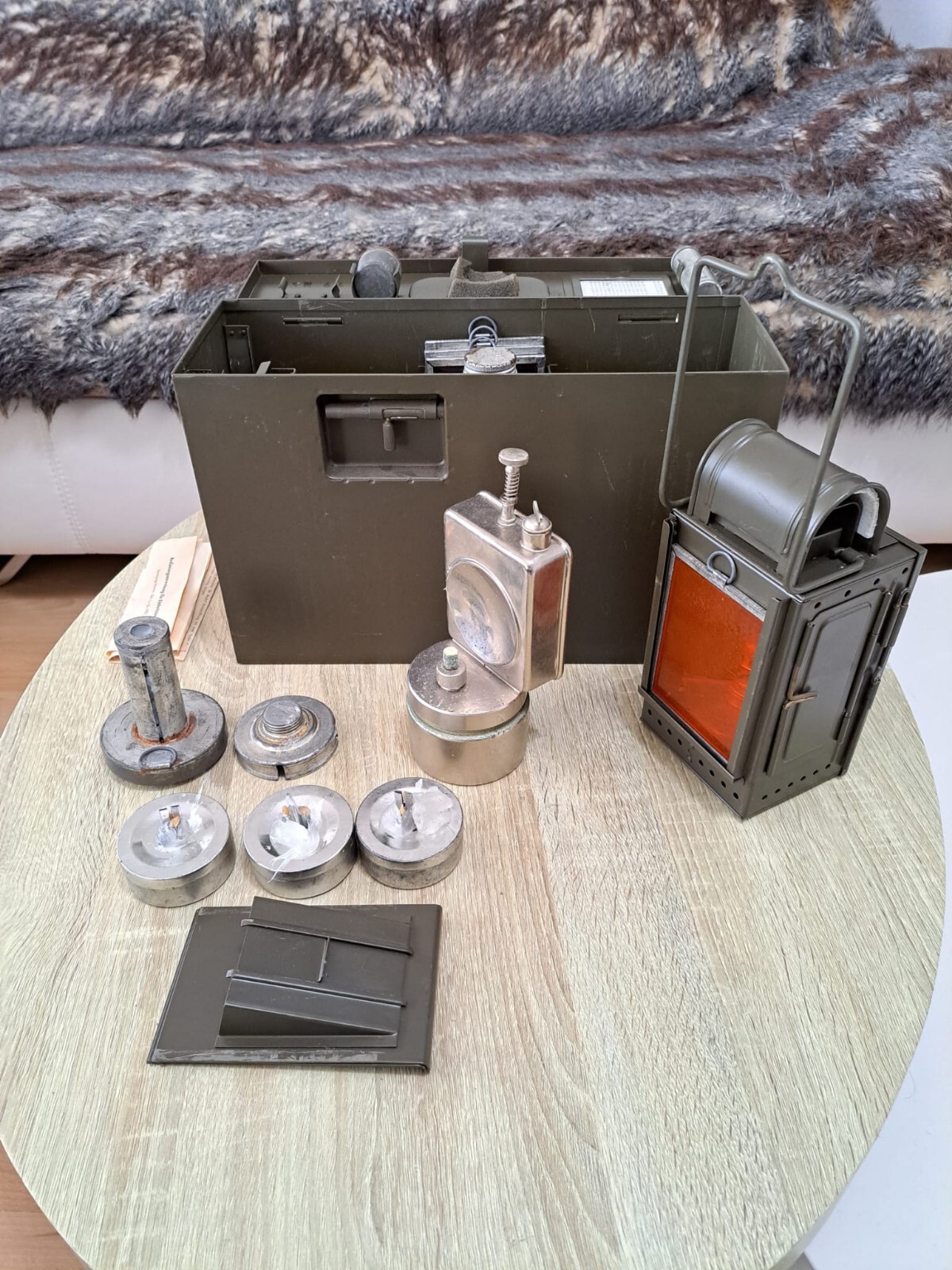 VINTAGE 3 in 1 LANTERN SWISS ARMY Kerosene/ Oil Carbide Candles EXTR ...
