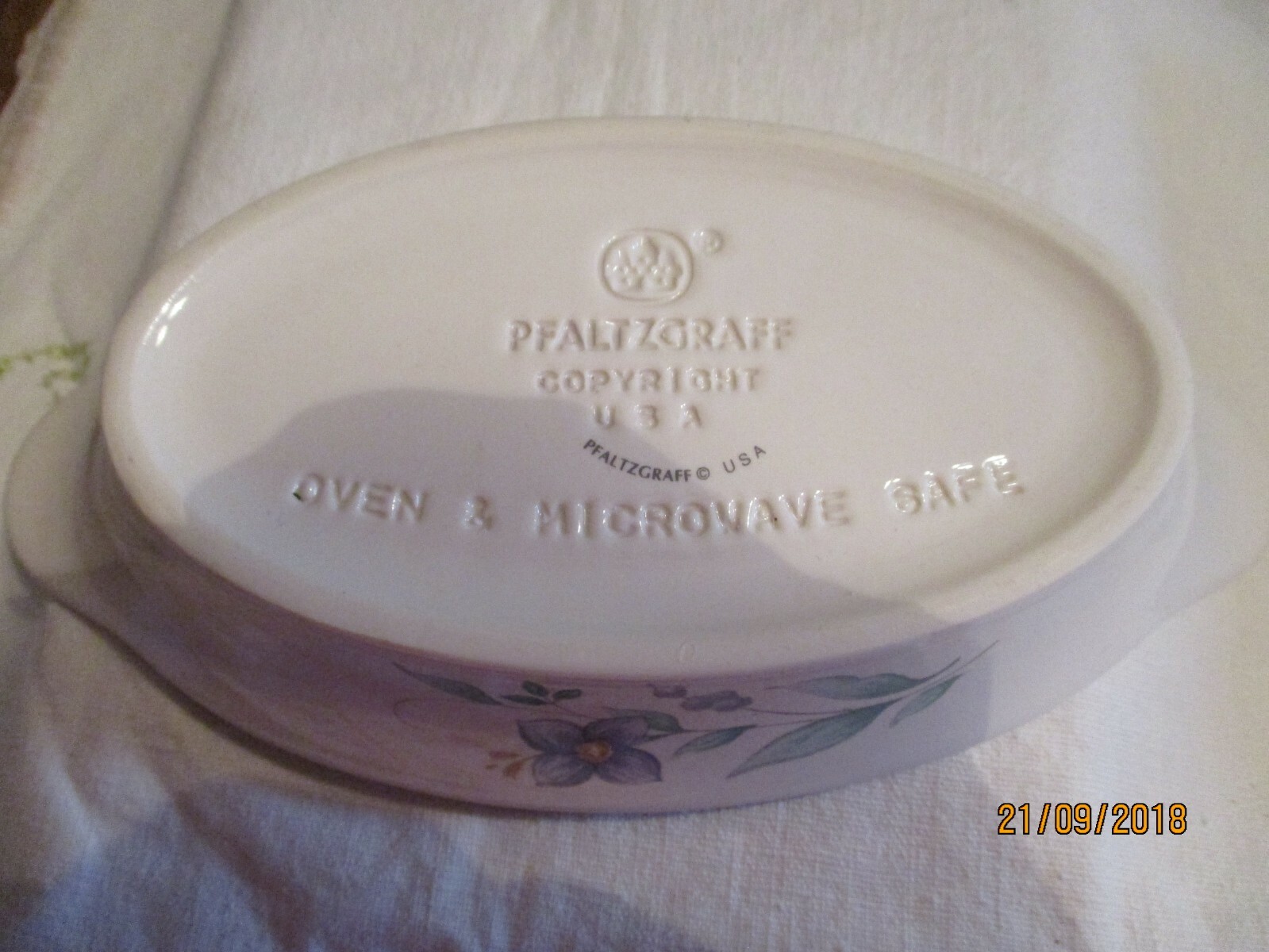 Pfaltzgraff - Set of Two "April" Small Au Gratin Stoneware Baking ...