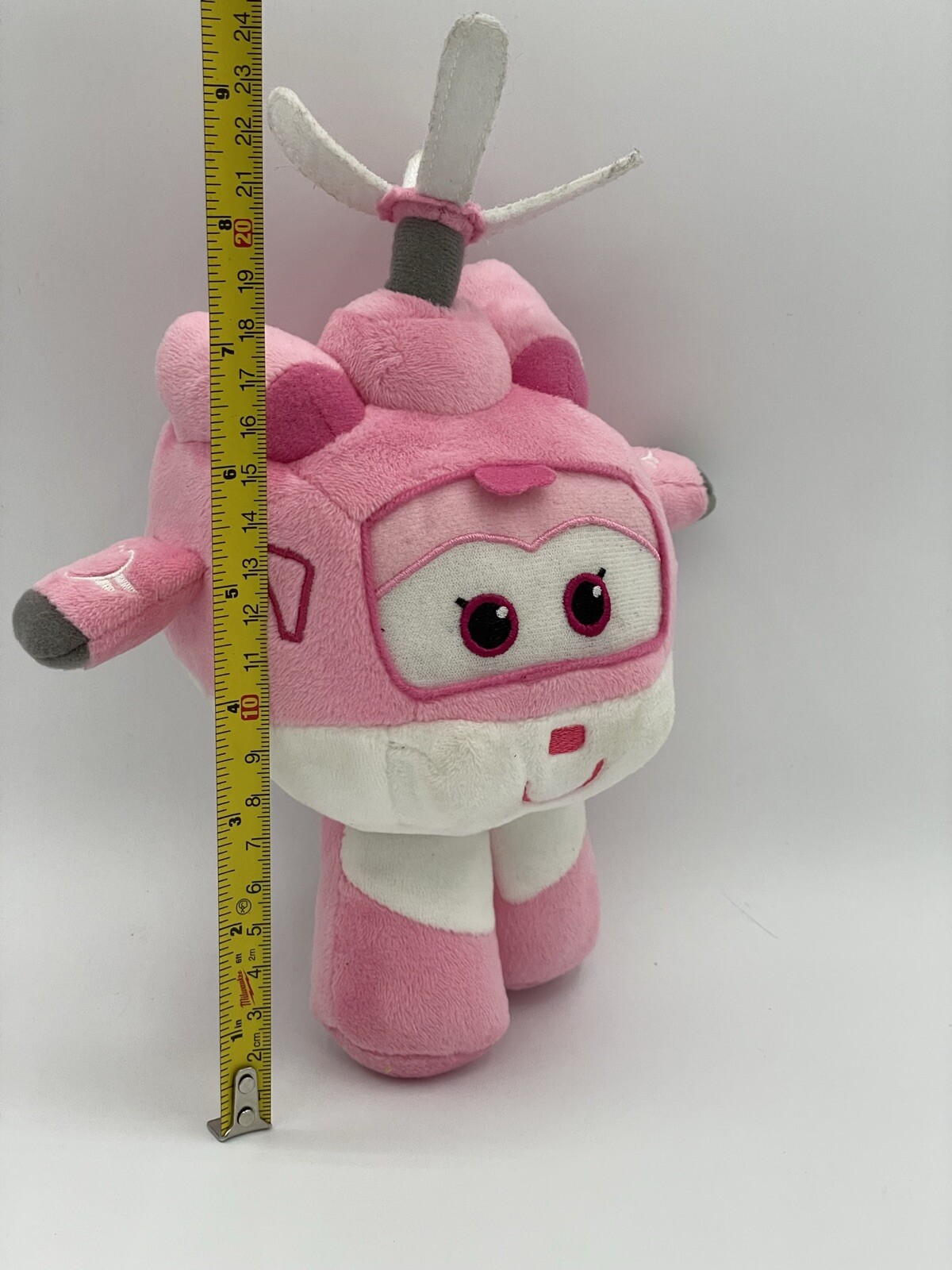 Super Wings Alpha Audley Plush Dizzy Pink Airplane Jet Toy 2015 ...