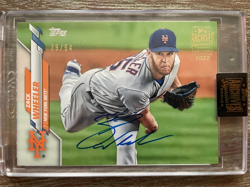 2022 Topps Archives Zack Wheeler Signature Series Auto Buy Back ...