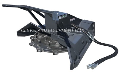 60" CID FORESTRY DISC MULCHER ATTACHMENT Cat Kubota Skid-Steer disk ...