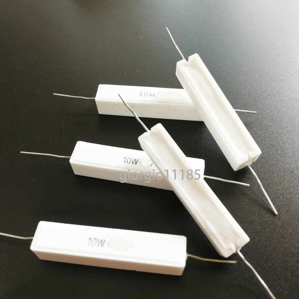 5pcs 30 ohm 30ΩJ 10 watt Axial Ceramic Cement Power Resistor 10W New ...