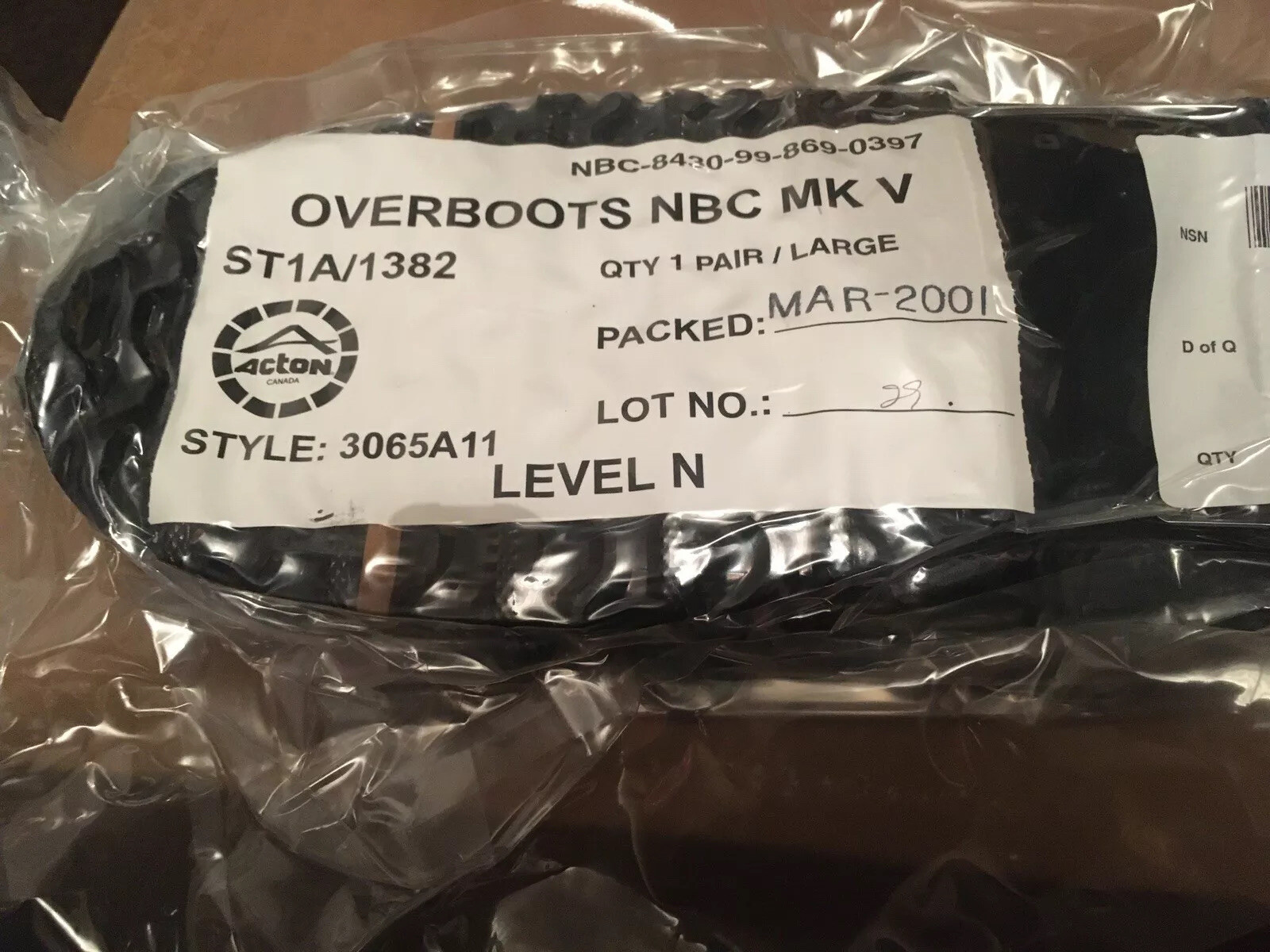 NBC CBRN HAZMAT OVERBOOT Biological Chem Protective Boots PREPPER ...