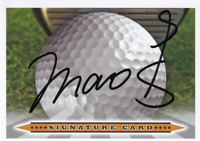 MAO SAIGO SIGNED AUTO'D SIGNATURE CARD LPGA TOUR JAPAN BRIDGESTONE ...