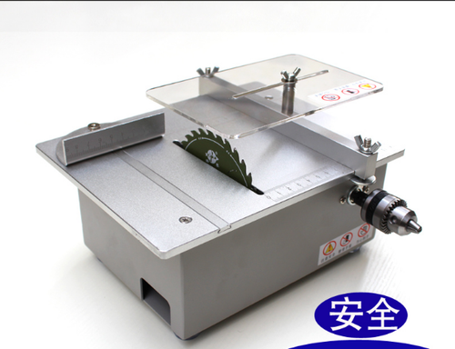 Dual Motor Aluminum Mini Table Saw DIY Cutter Acrylic Wood PCB Cutting ...