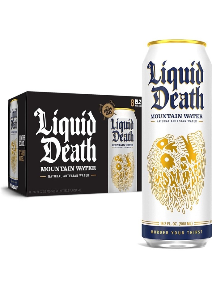 Liquid Death, Still Mountain Water (8 _ 19.2 oz) | eBay