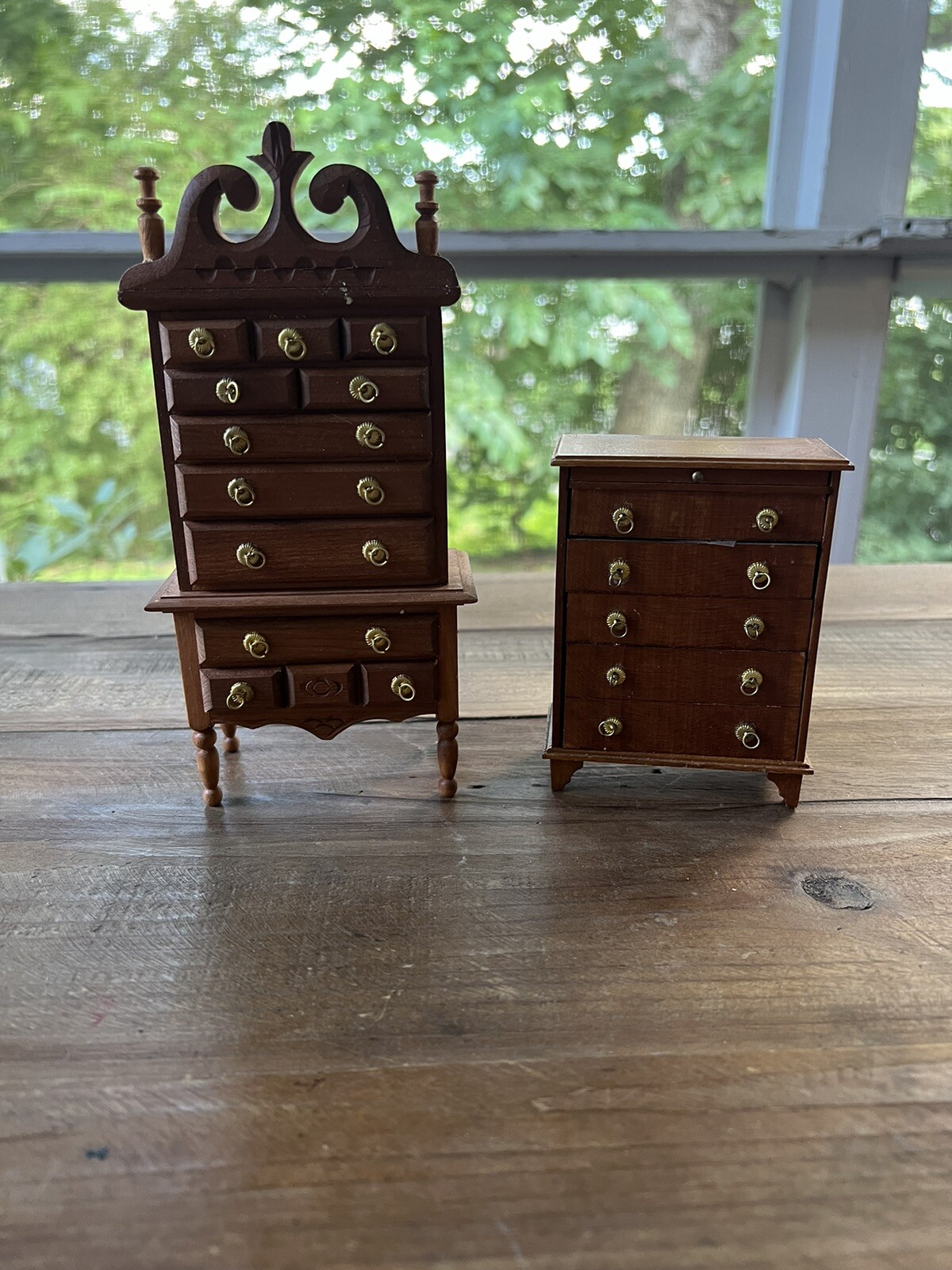 Vintage Shackman Dollhouse Furniture Dresser Highboy Japan - Semvo