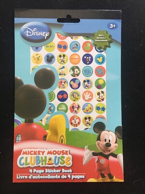 New Rare Disney Mickey Mouse Clubhouse Sticker Book 4 Sheets 400 ...
