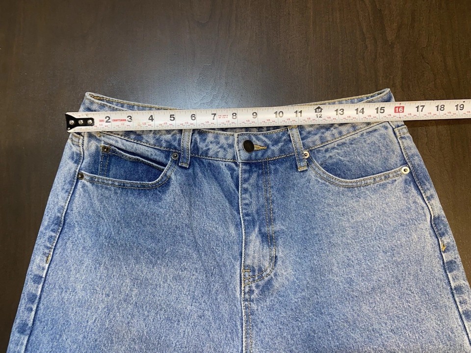 Women's Jeans size 9 Fashion Nova High Waisted Straight Leg Blue Jeans ...