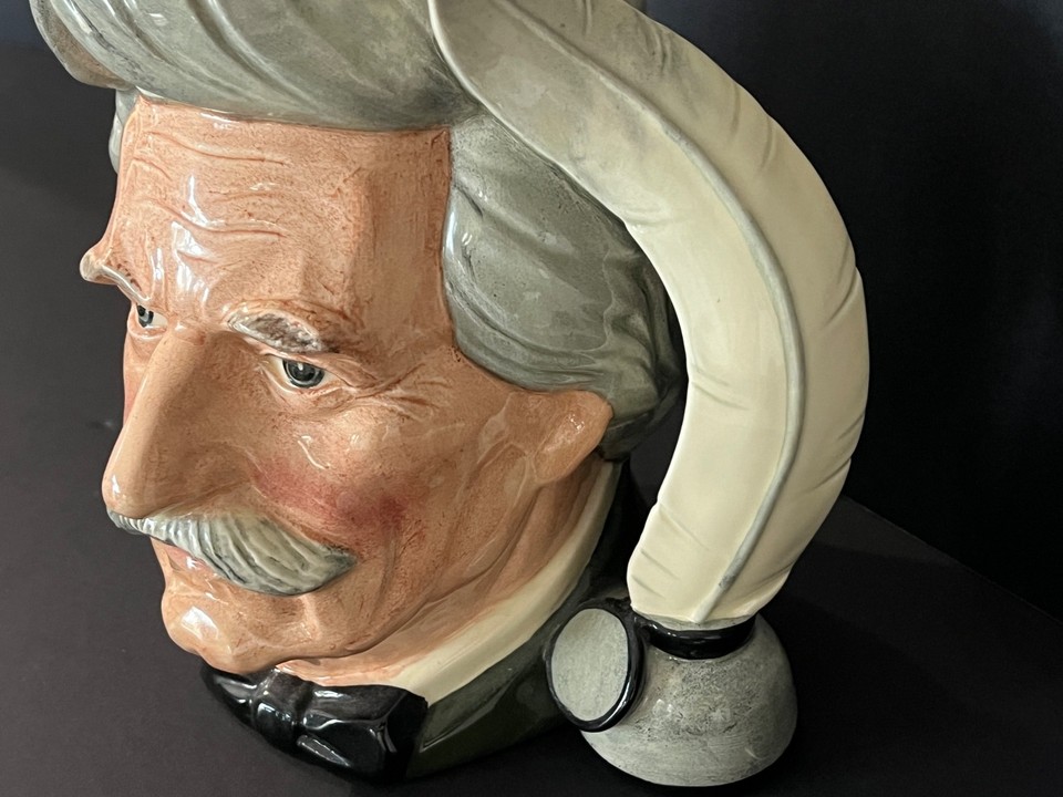 ROYAL DOULTON CHARACTER TOBY MUG LARGE MARK TWAIN D6654 1979 7 1/2" | eBay