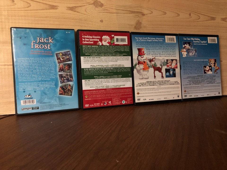 Christmas Cartoons 4 DVD's Frosty's Winter Wonderland, Jack Frost, plus ...