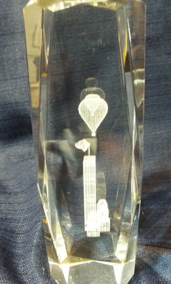 Crystal Clear Paperweight Twin Towers Statue of Liberty 20024 | eBay