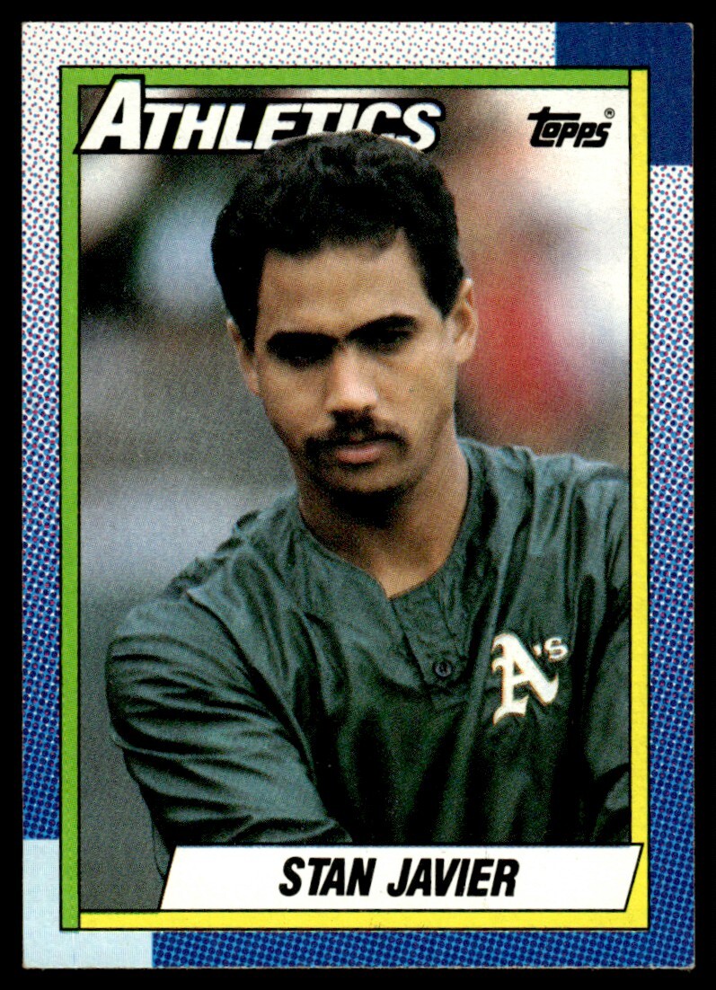 1990 Topps #102 Stan Javier Oakland Athletics | eBay