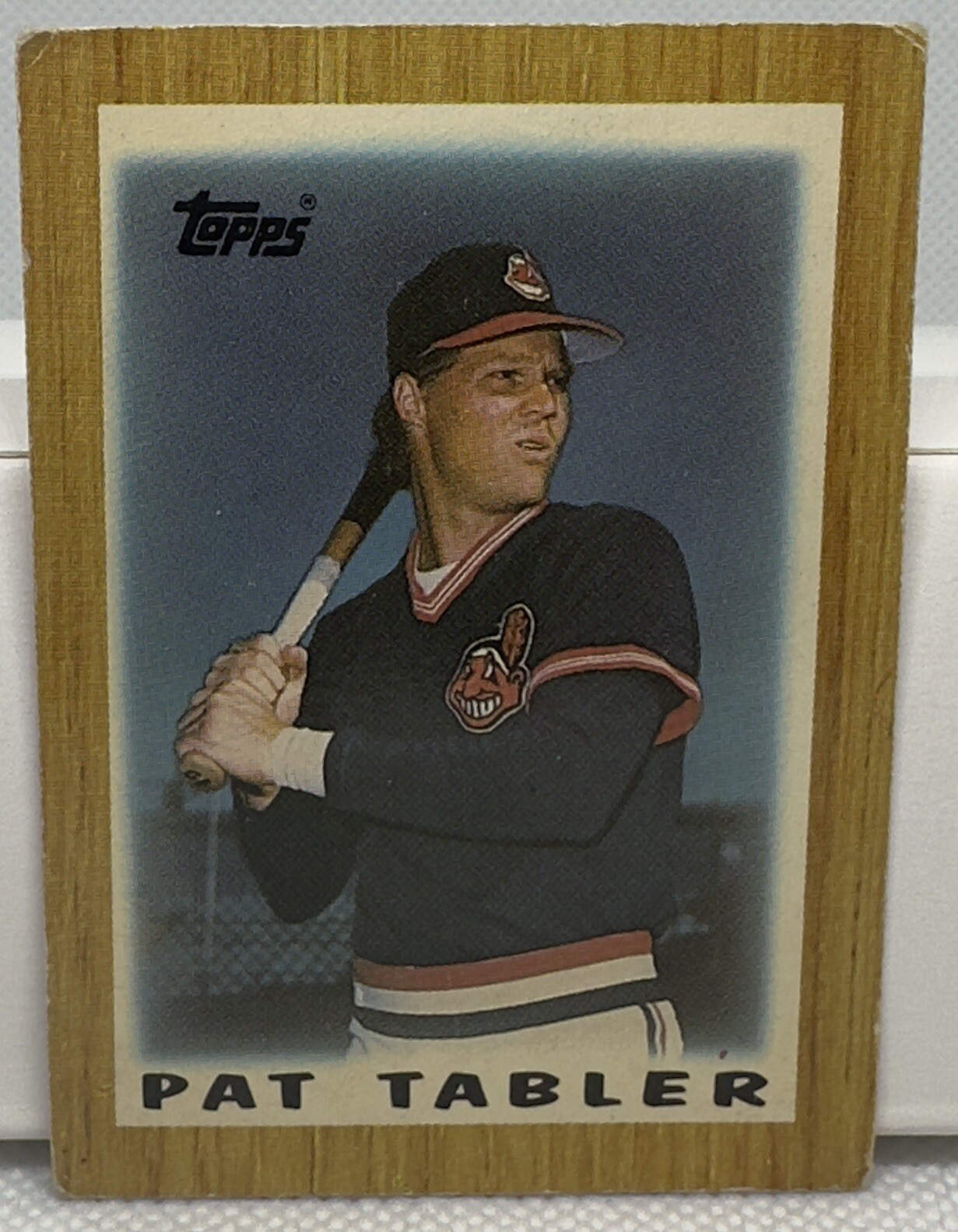 1987 Topps Mini Leaders Cleveland Indians Baseball Card #52 Pat Tabler ...