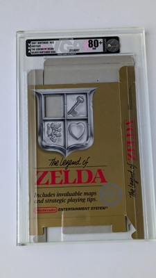 The Legend of Zelda Nintendo 1987 NES VGA 80+ NM 🌟Unfolded Box Flat! 🌟 ...