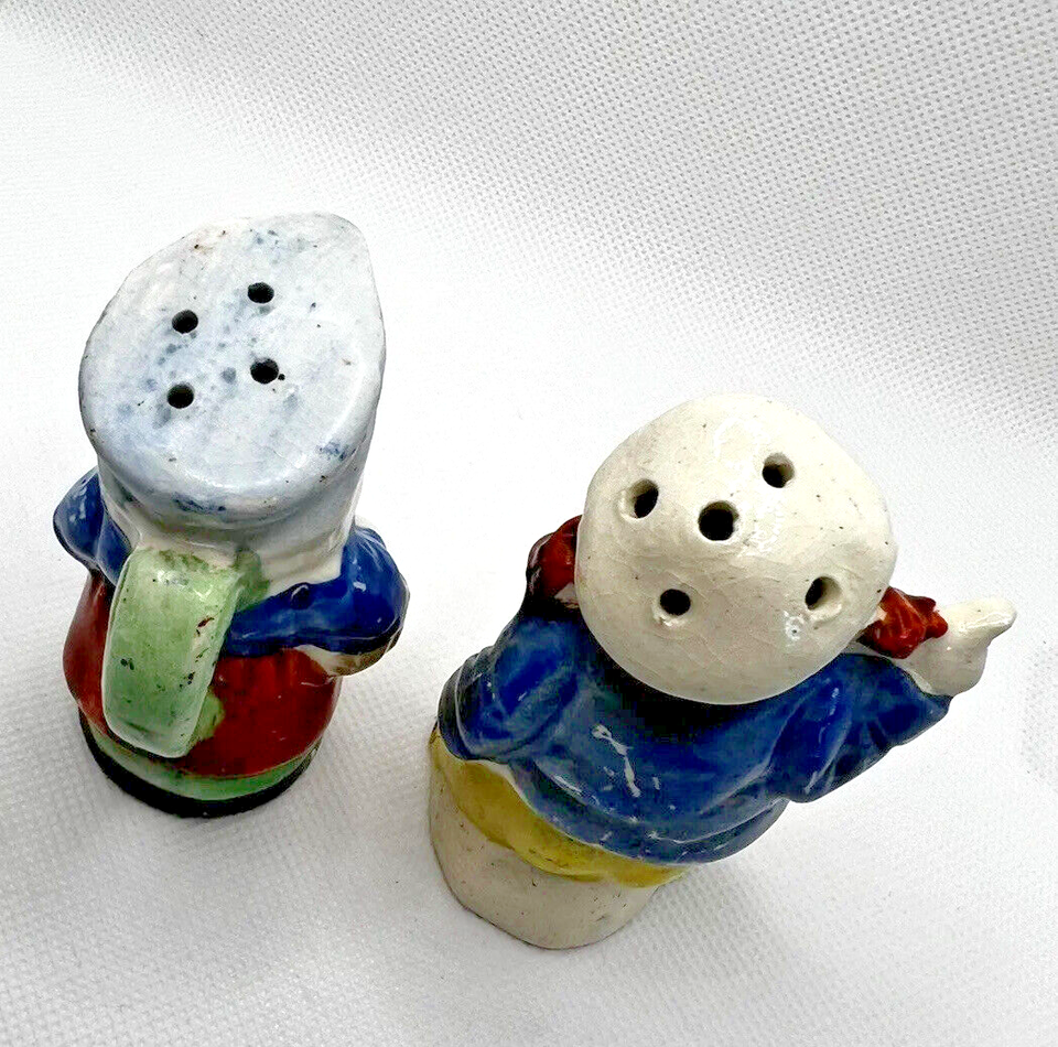 Vintage Toby Mug Man Woman Chef Maid Salt and Pepper Shakers Japan ...