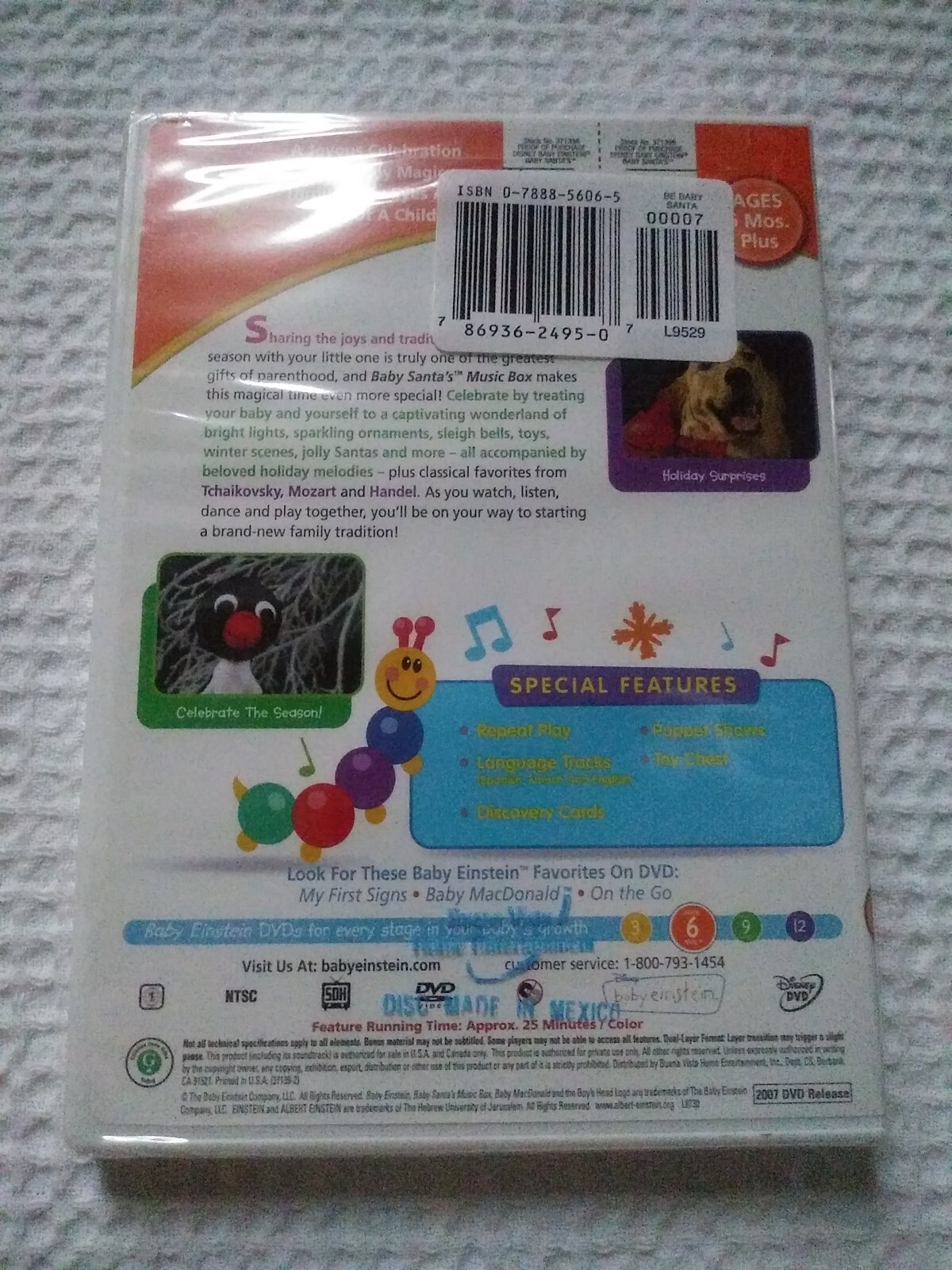 Baby Einstein: Baby Santa's Music Box (DVD, 2007) NEW Sealed Free ...