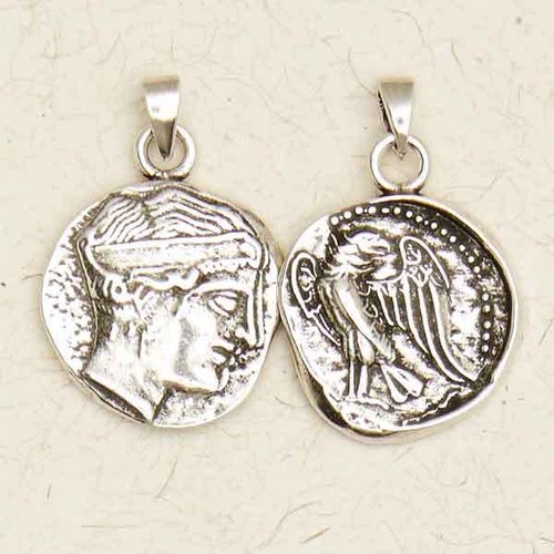 Hera Greek Olympian or Juno Pagan Roman Goddess Queen Pewter Coin ...