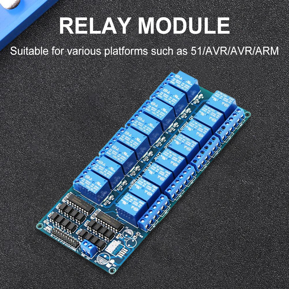 Relay Module LED Indicator Relay Interface Board With Optocoupler 16 relay-module-led-indicator-relay-interface-board-with-optocoupler-16