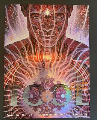 TOOL Band Signed Autographed Concert Poster 2019 Newark, NJ 118/800 ...