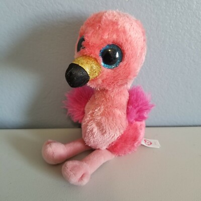 Ty Beanie Boos 6" GILDA Pink Flamingo Bird Plush Stuffed Animal Toy ...