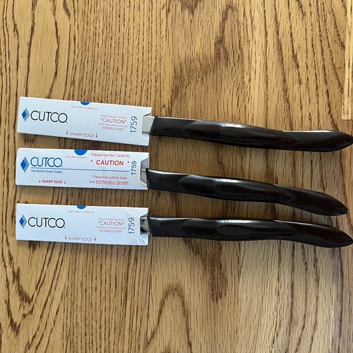 Cutco 1759 Dark Brown Classic Handle Table Knife Lot Of 3 | eBay