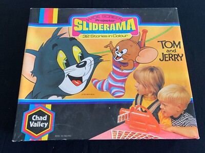 Vintage Chad Valley Wide Screen Sliderama Tom and Jerry Projector, 1972 ...