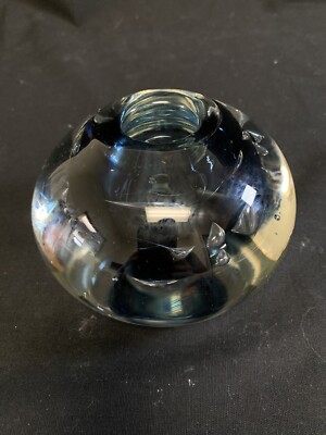 Labino Art Glass Massive Paperweight Vase Signed Dated 1984 | eBay