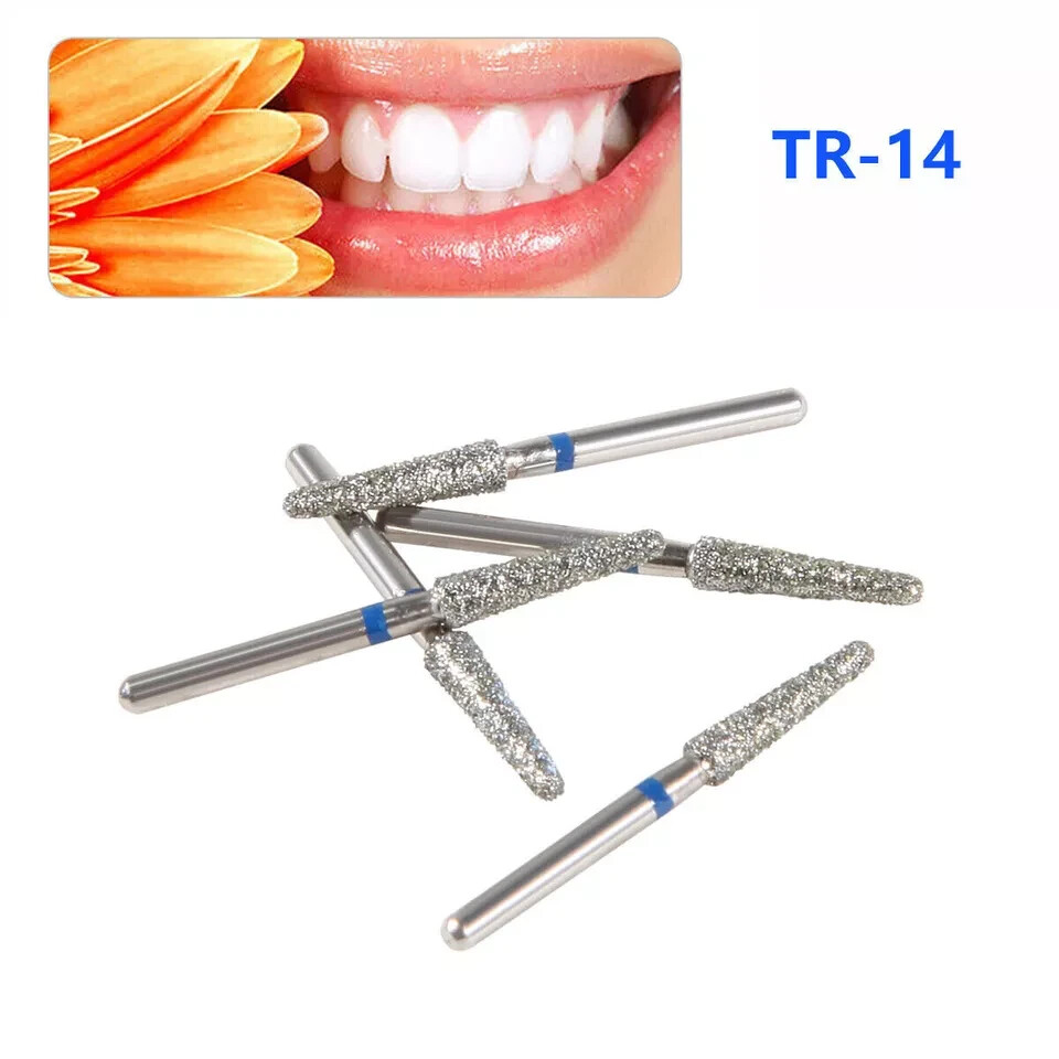 50 Pcs Dental Diamond FG High Speed Burs for Polishing Smoothing Teeth ...